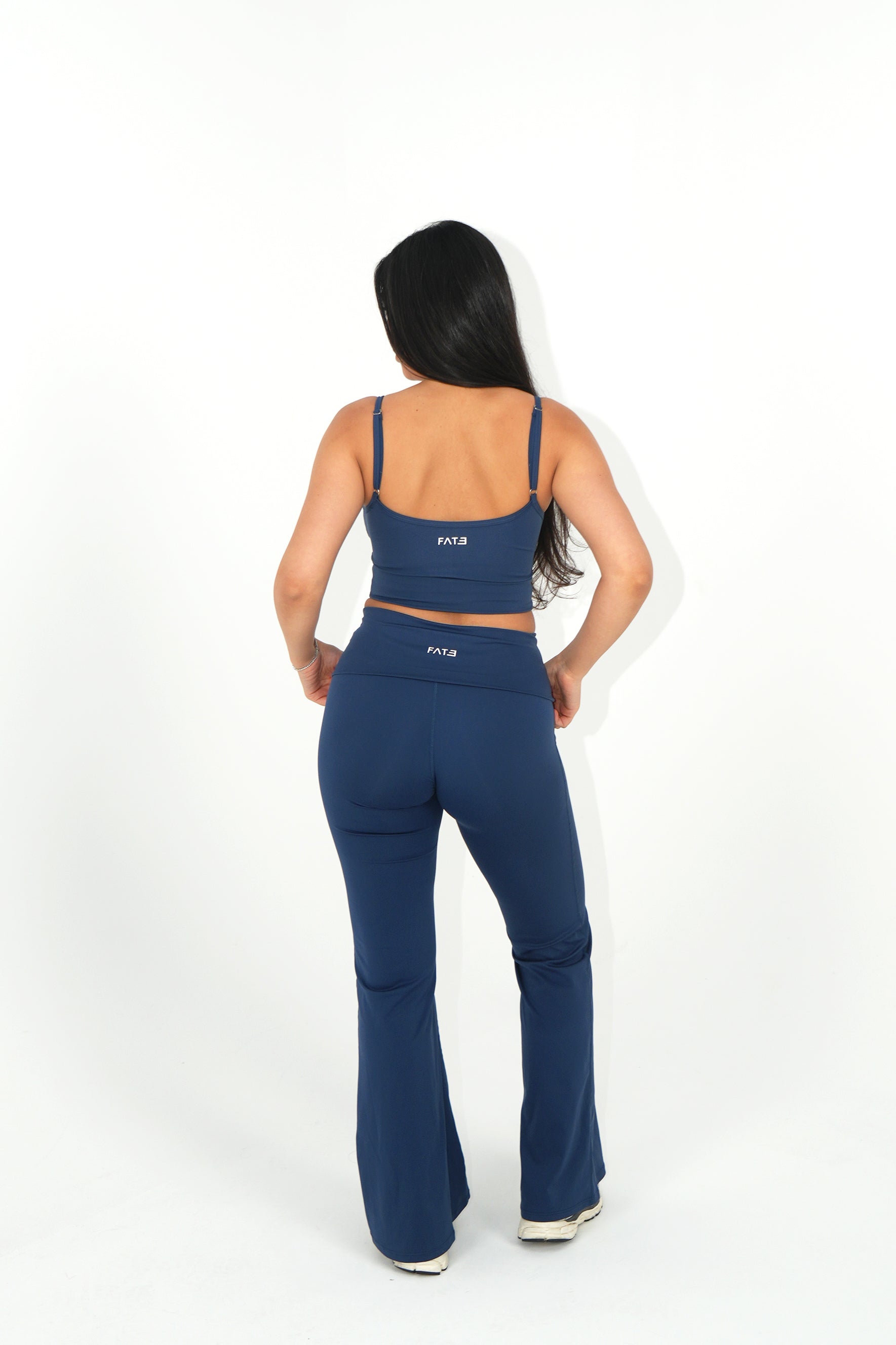 CLASSIC FOLD OVER FLARES - NAVY – Fate Active